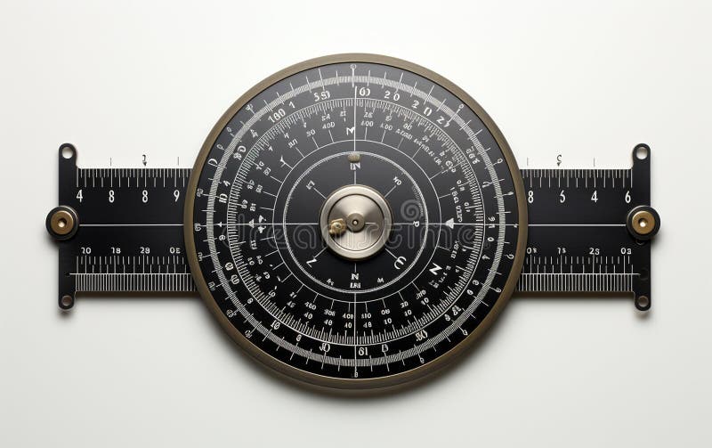 Protractor on a White Background -Generative Ai Stock Image - Image of ...