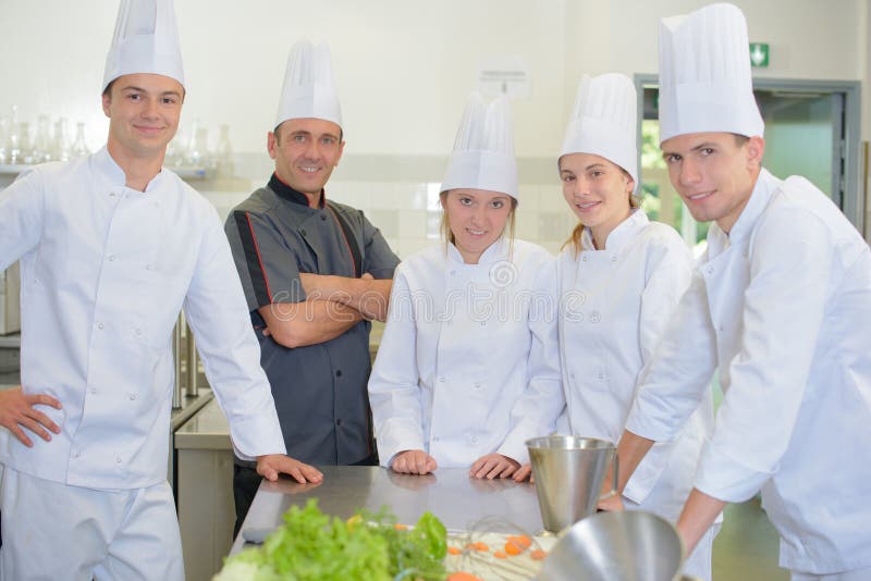 Protrait kitchen staff stock photo. Image of catering - 291713258