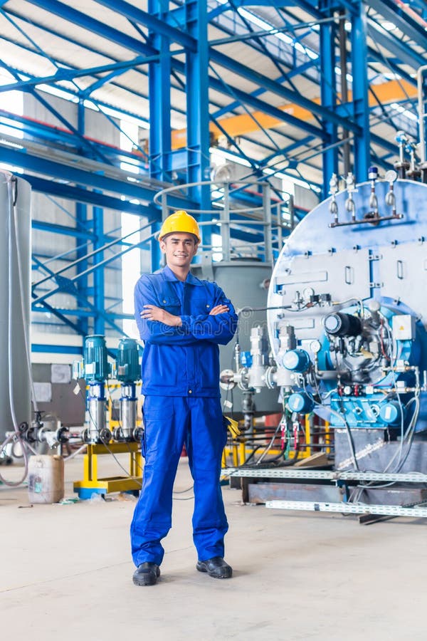 Worker and Production Manager in a Factory Stock Image - Image of ...