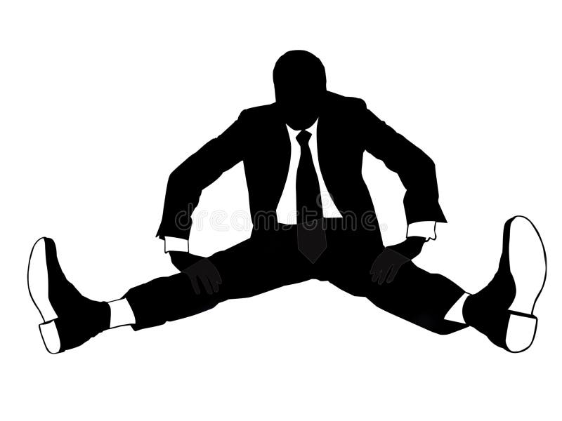 Falling businessman stock vector. Illustration of economy - 8868244