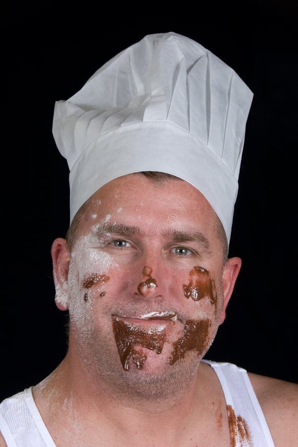 Dirty Chef stock photo. Image of catering, dirty, pastry - 3396152