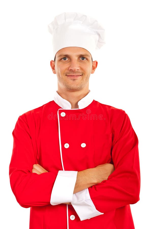 Chef proud portrait stock photo. Image of career, cross - 22687304