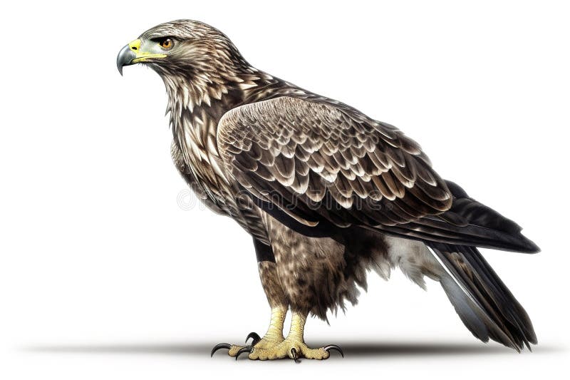 Proud Eagle Isolated on White Background. Generated by AI Stock ...
