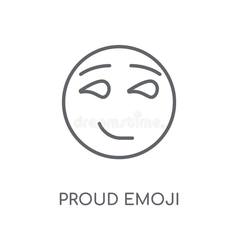 Linear Proud Pose Icon From Humans Outline Collection Thin Line Proud
