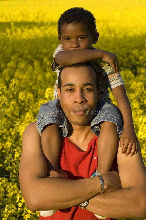 Proud father with his son stock image. Image of outdoors - 2262793