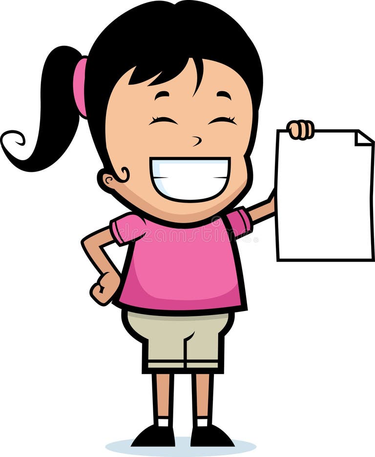 Girl Report Card Stock Illustrations – 449 Girl Report Card Stock ...