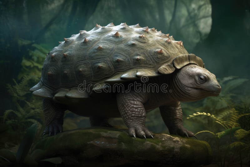 A Proud Glyptodon Standing Proud As the King of the Jungle. Stock ...