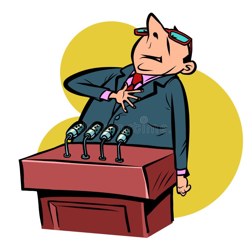 Speaker Podium Drawing Stock Illustrations – 338 Speaker Podium Drawing ...