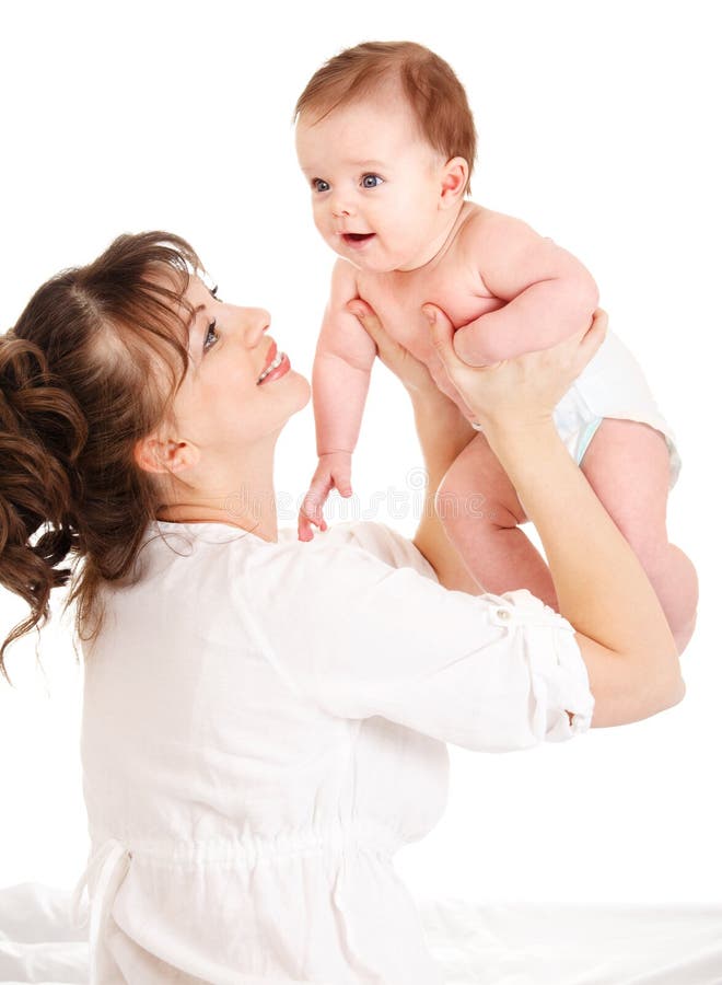 Mother raising baby stock image. Image of life, leisure - 9764231