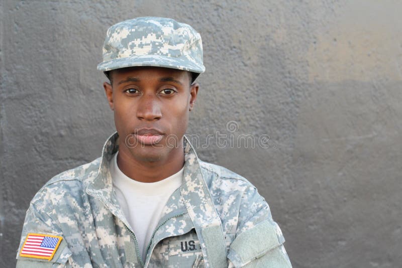 Proud and Strong Army Soldier Close Up Stock Image - Image of parade ...