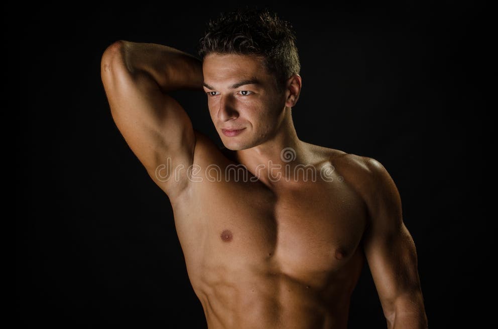 Pround to be in good shape stock image. Image of handsome - 27894113