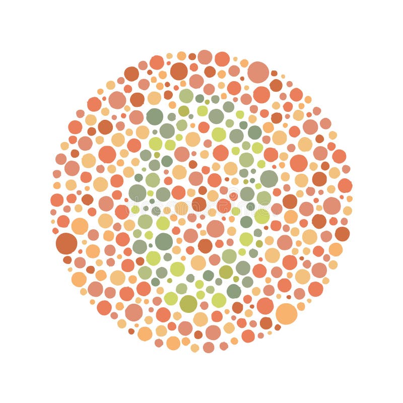 Numero Rosso Della Prova Di Ishihara Di Daltonismo Di Daltonismo Di ...