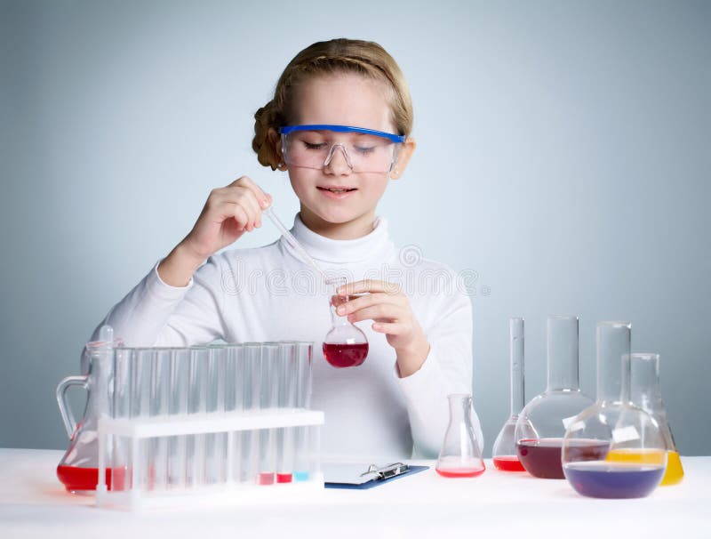 Prova di laboratorio fotografia stock. Immagine di chimico - 65655190