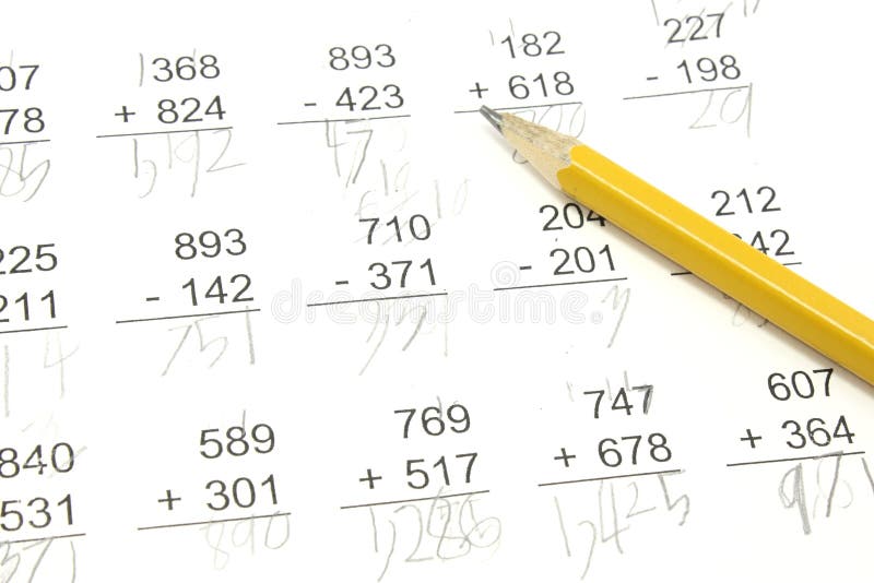 Prova di per la matematica fotografia stock. Immagine di prova - 11304678