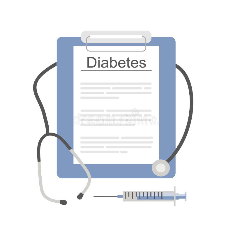 Simbolo Dell'icona Del Vettore Di Prova Del Diabete Illustrazione di ...