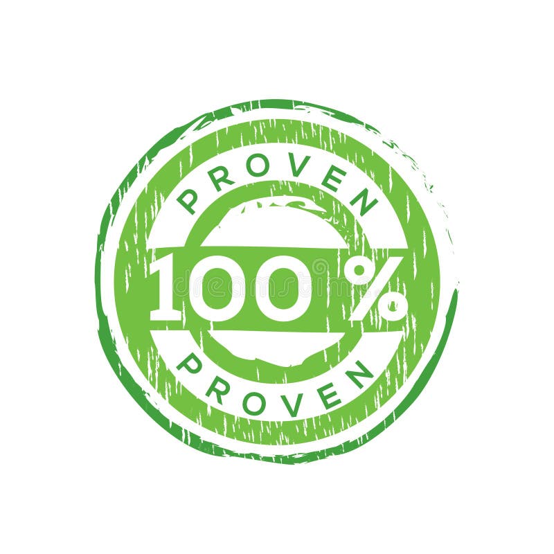 100 Proven Vector Rubber Stamp Stock Vector - Illustration of rubber ...