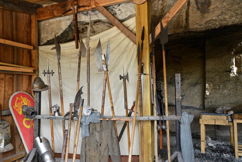 Provencal village stock image. Image of medieval, forge - 57565619