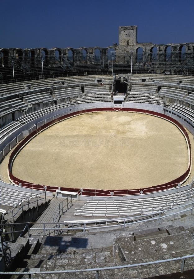 Provence arles roman arena stock image. Image of union - 1863379