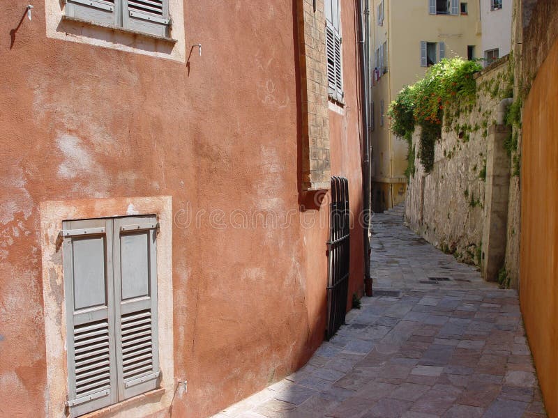 Provence back-alley stock image. Image of monaco, medieval - 1473387