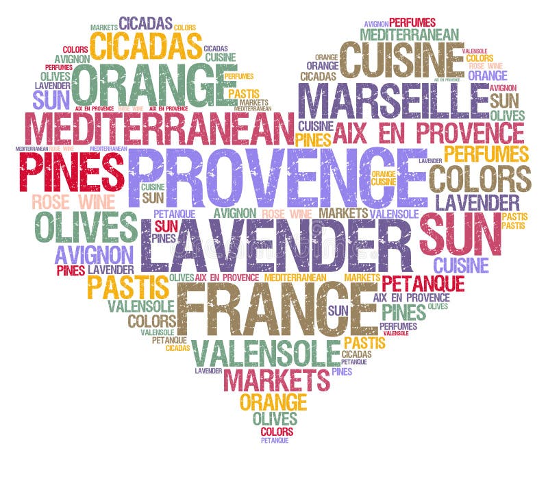 Provence Word Cloud Concept Stock Illustrations – 1 Provence Word Cloud ...