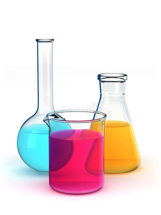 Provette in laboratorio fotografia stock. Immagine di cristalleria ...