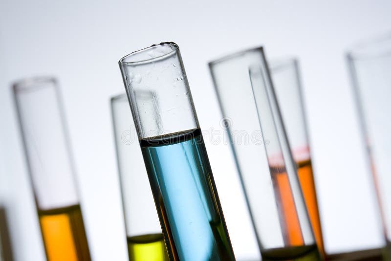 Provette Di Ricerca Medica E Di Scienza Fotografia Stock - Immagine di ...