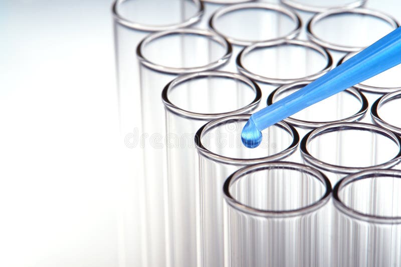 Provette Nel Laboratorio Di Ricerca Di Scienza Fotografia Stock ...