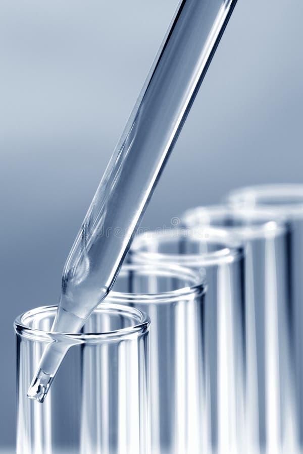 Provette Nel Laboratorio Di Scienza Fotografia Stock - Immagine di ...