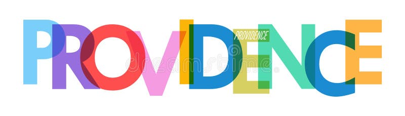 PROVIDENCE. the Name of the City on a White Background Stock Vector ...