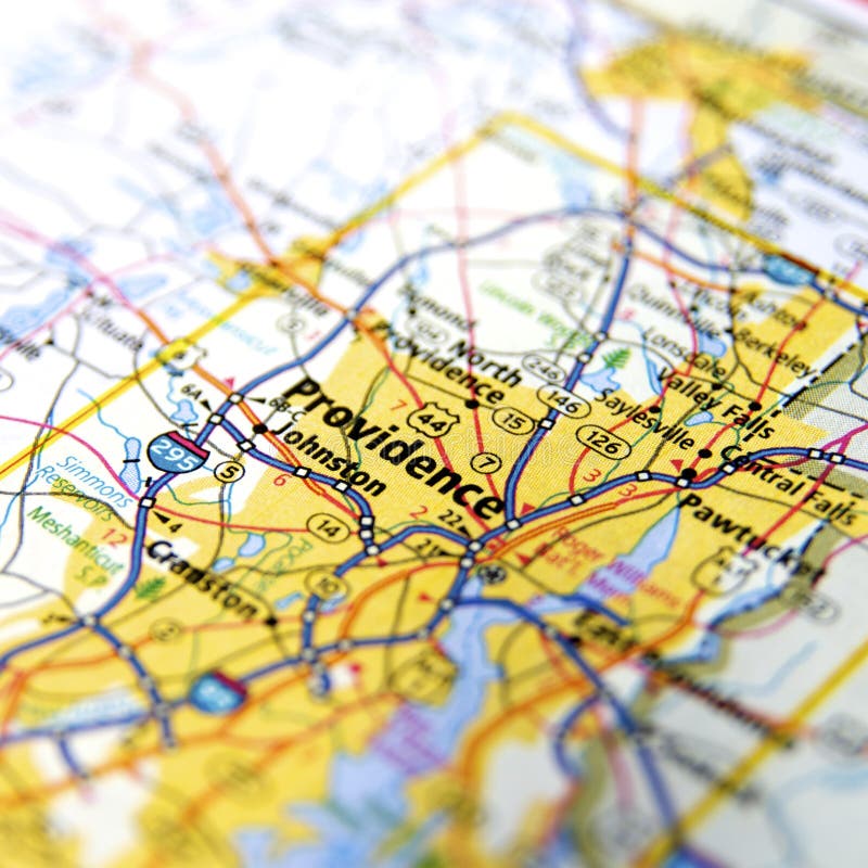 Providence in Rhode Island stock image. Image of cartography - 42373997