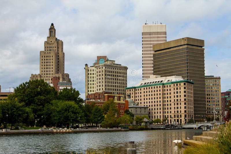 Providence, Rhode Island Skyline. Editorial Stock Image - Image of ...