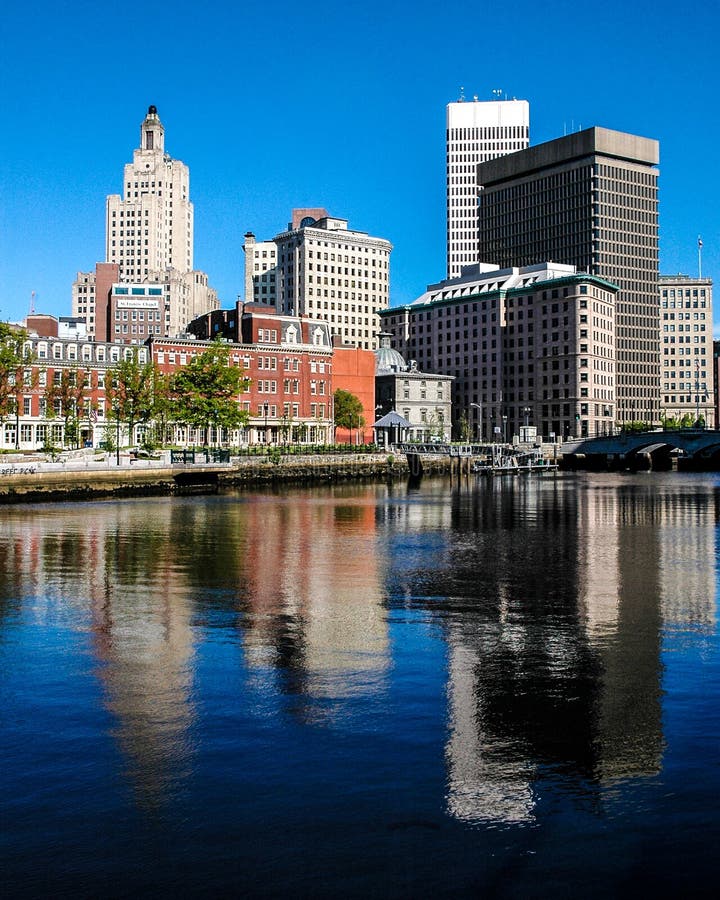 Providence, Rhode Island Skyline. Editorial Stock Image - Image of ...