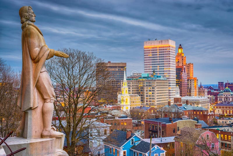 Providence, Rhode Island Skyline Editorial Stock Photo - Image of place ...