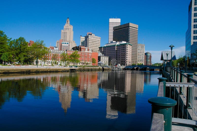 Skyline of Providence, Rhode Island Stock Photo - Image of capitol ...