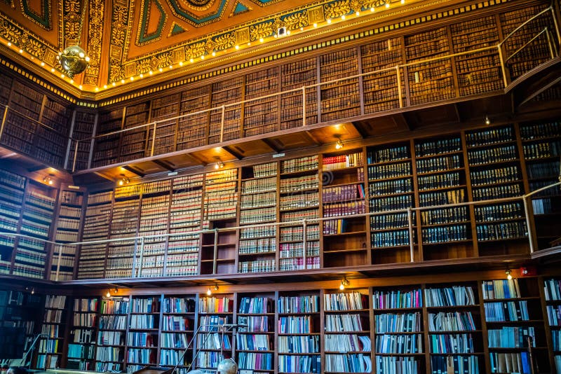 The Huge Collection of Books in Public Library of Providence, Rhode ...