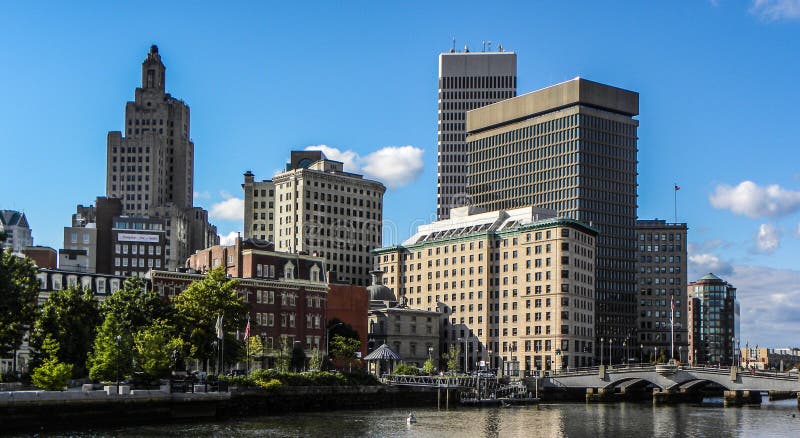 Providence, RI skyline. editorial stock photo. Image of skyline - 51119398