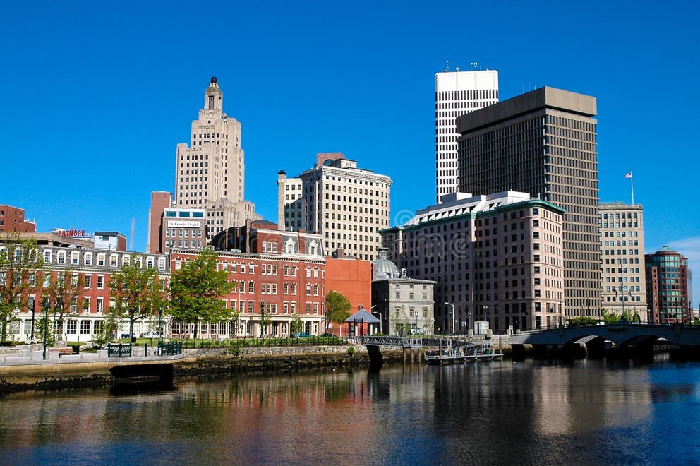 Providence, RI skyline. editorial photography. Image of providence ...