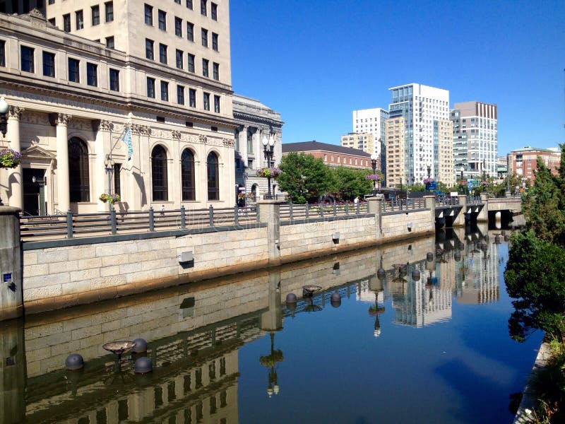 Providence street view stock image. Image of fall, street - 96898589