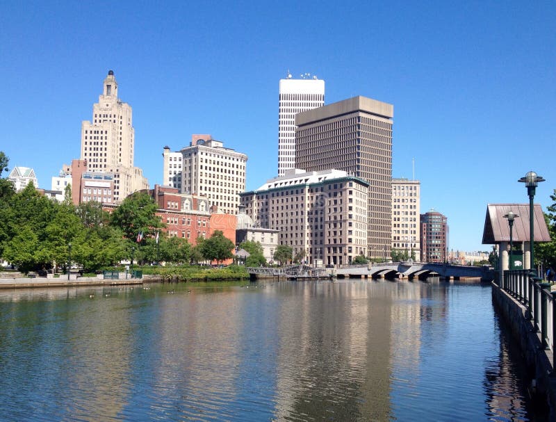 Providence street view stock photo. Image of architecture - 96898650