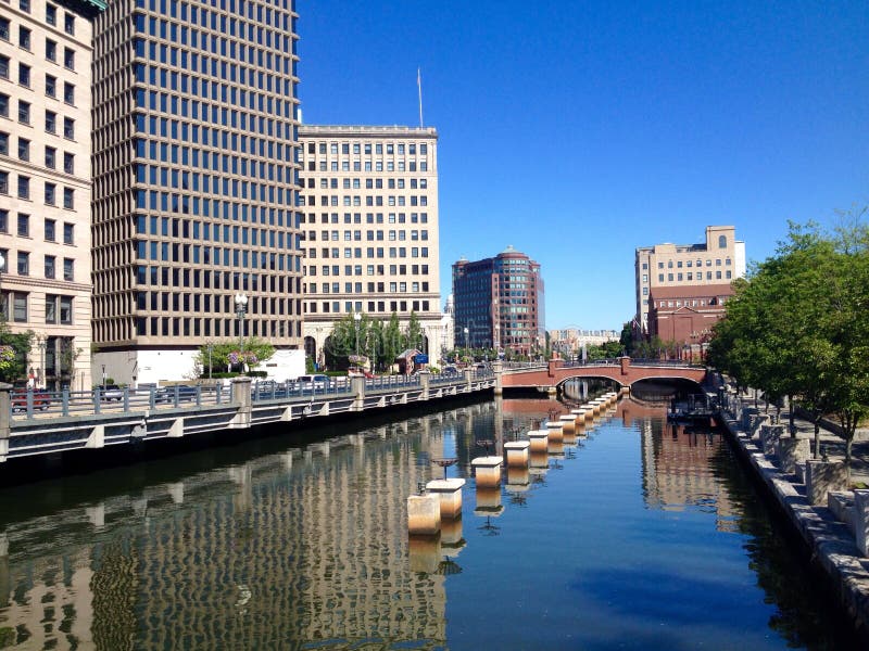 Providence street view stock image. Image of providence - 96898665