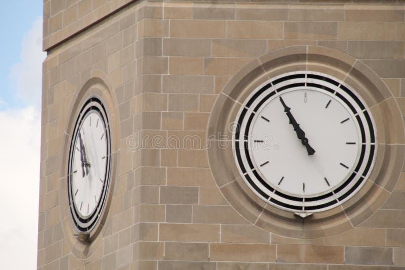 Providence Train Station Tower with Clock on it.. Stock Photo - Image ...