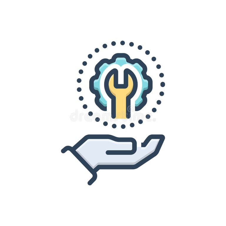 Color Illustration Icon for Provider, Supplier and Procurer Stock ...