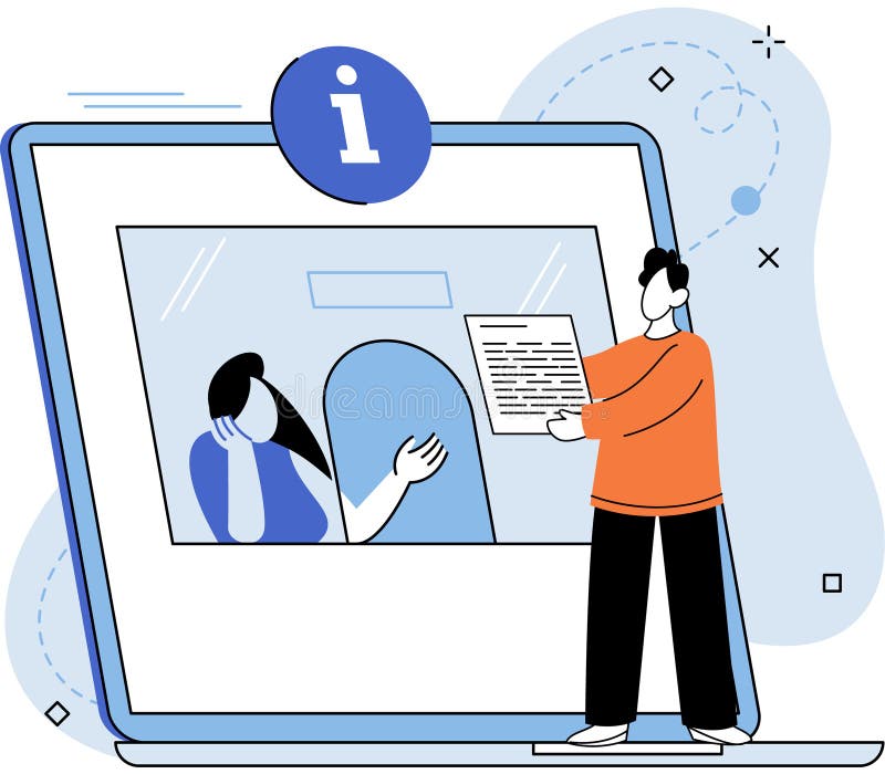 Person Providing Information Stock Illustrations – 710 Person Providing ...