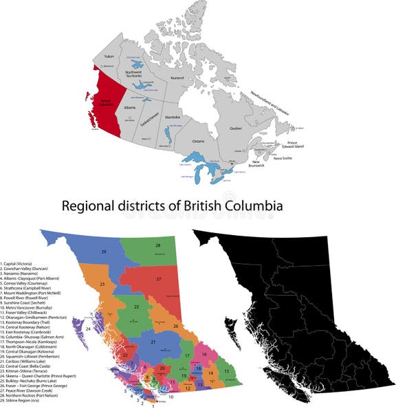 British Columbia Outline Stock Illustrations – 617 British Columbia ...
