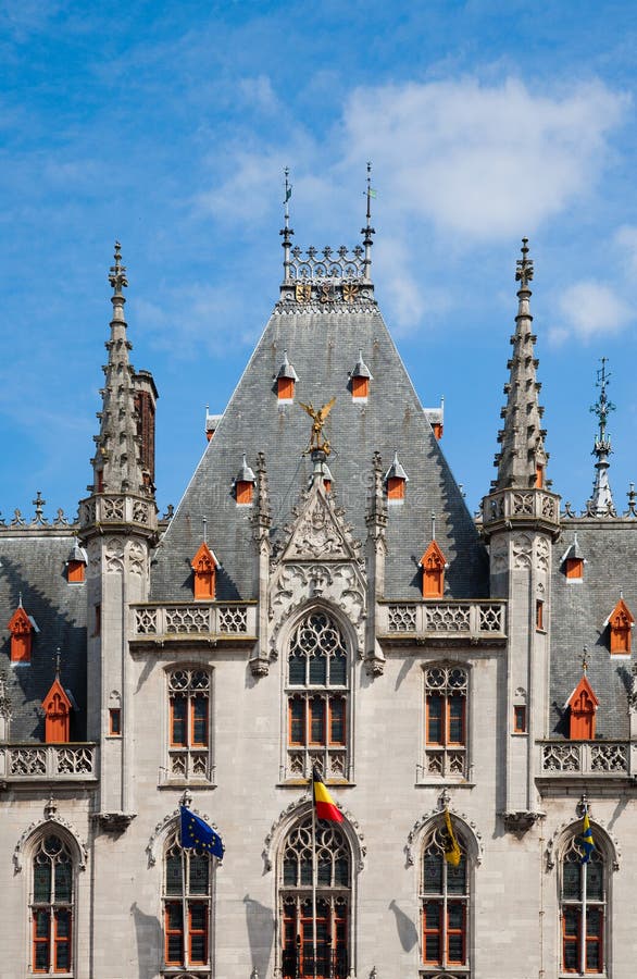 Provincial court Bruges stock photo. Image of front, building - 31251994
