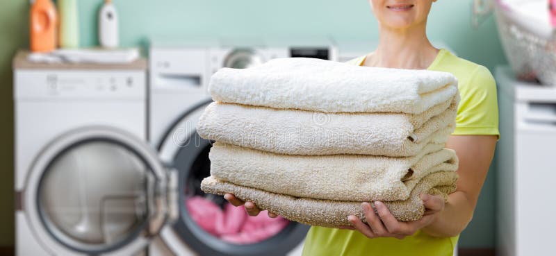 Of the Provision of Laundry Services in the Laundry Linen Stock Photo ...