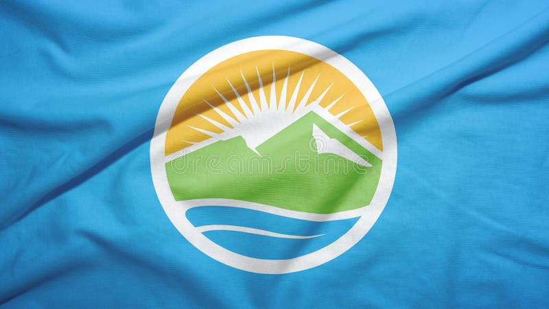 Provo of Utah of United States Flag Waving on the Top Stock Image ...