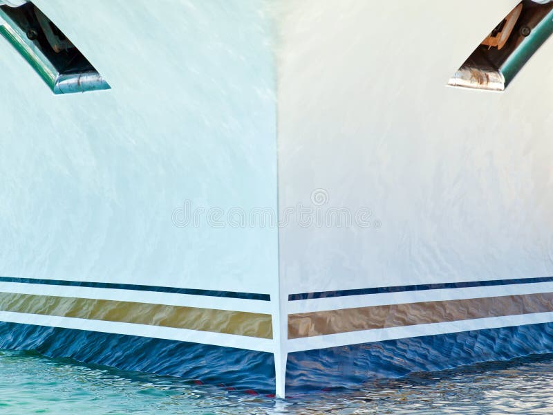 Prow of cruise ship stock image. Image of lines, prow - 25406569