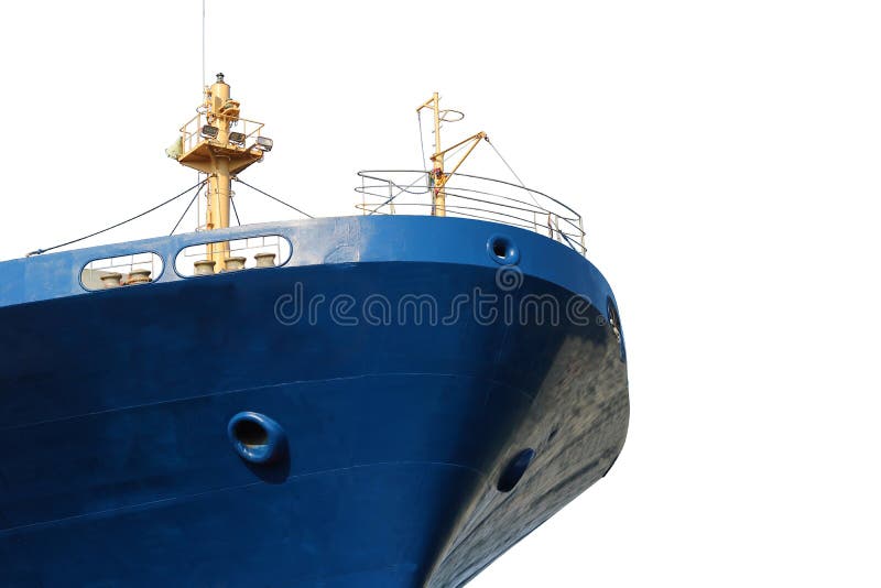 Prow, Front Ship on White Background Stock Photo - Image of pier ...