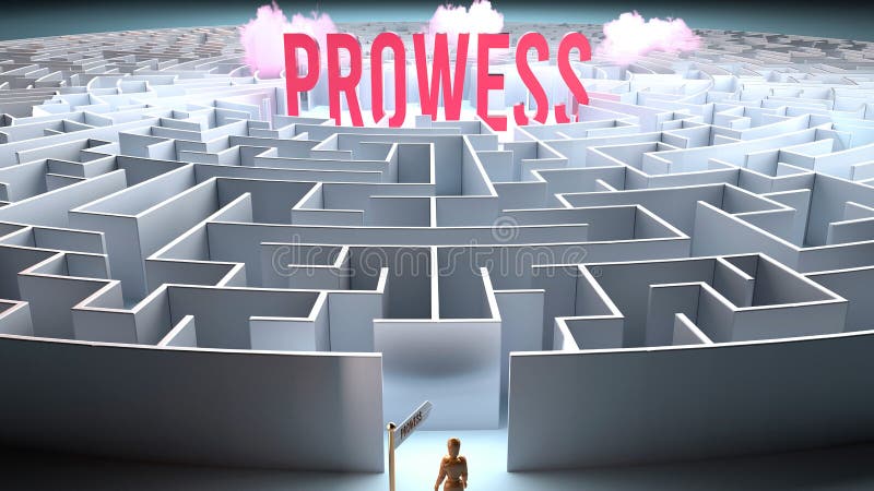 Prowess and a Complicated Path To it Stock Illustration - Illustration ...